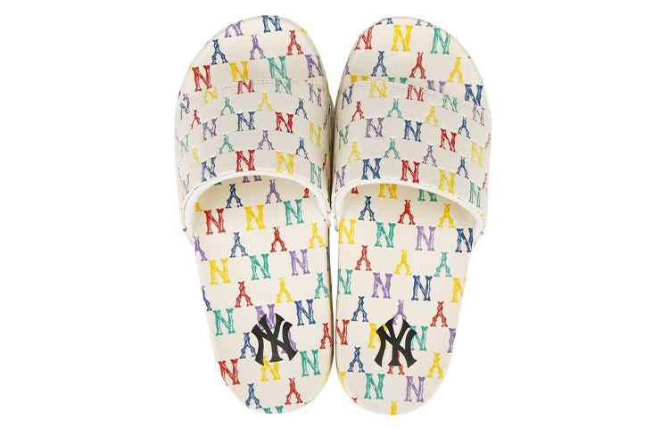 Buy MLB Mound Monogram Slipper 'White' 32SHHM111-50W - Novelship
