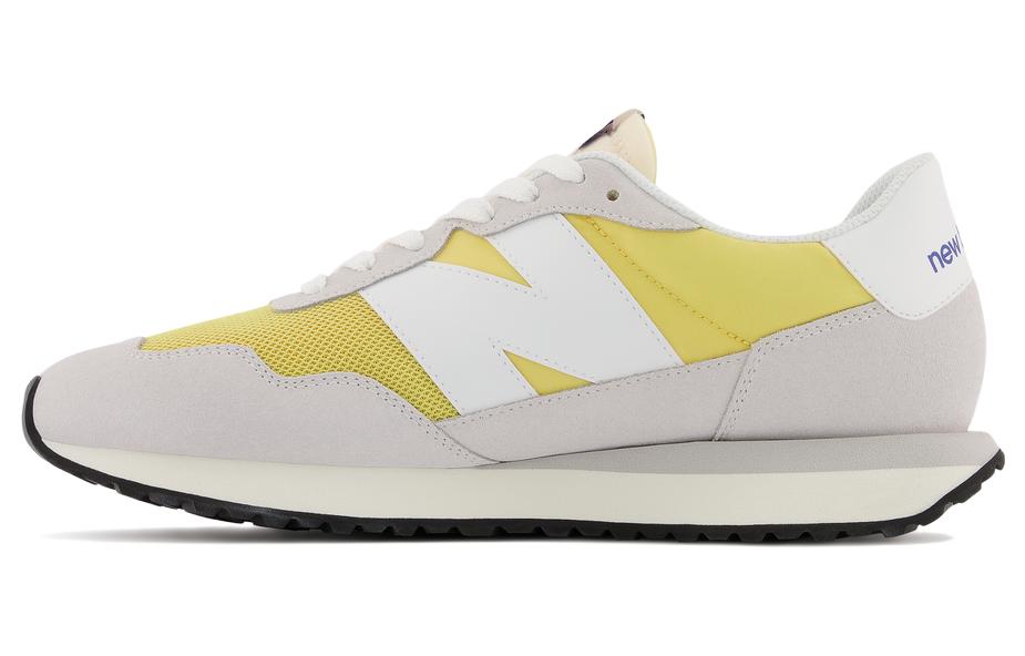 New Balance 237 Series Cozy Wear-resistant Gray Yellow 'Grey' MS237VA ...