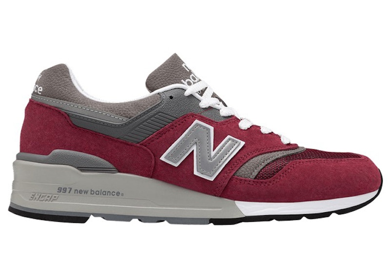 Buy New Balance 997 Made in USA 'Burgundy Grey' M997BR - Novelship