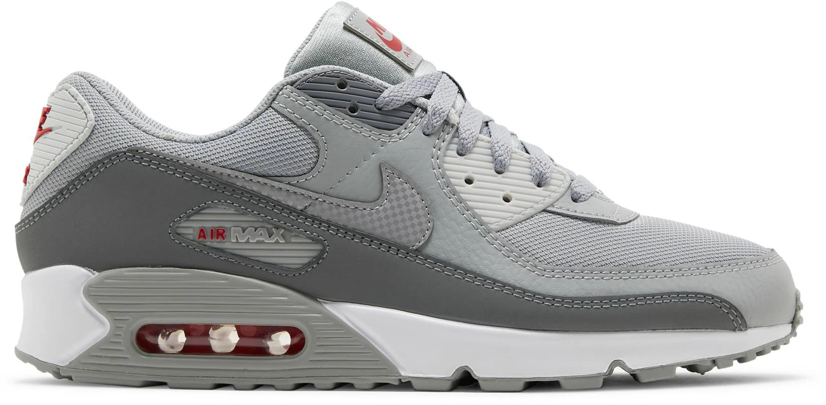 Buy Nike Air Max 90 'Light Smoke Grey Red' DM9102-001 - Novelship