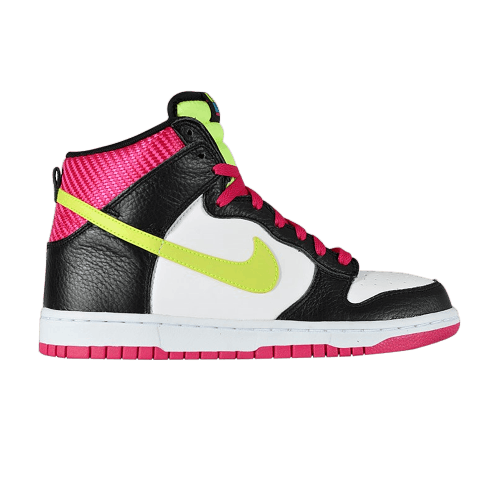 Nike Dunk High 'White/Black/Fireberry/Volt' 317982-127 - 317982-127 ...