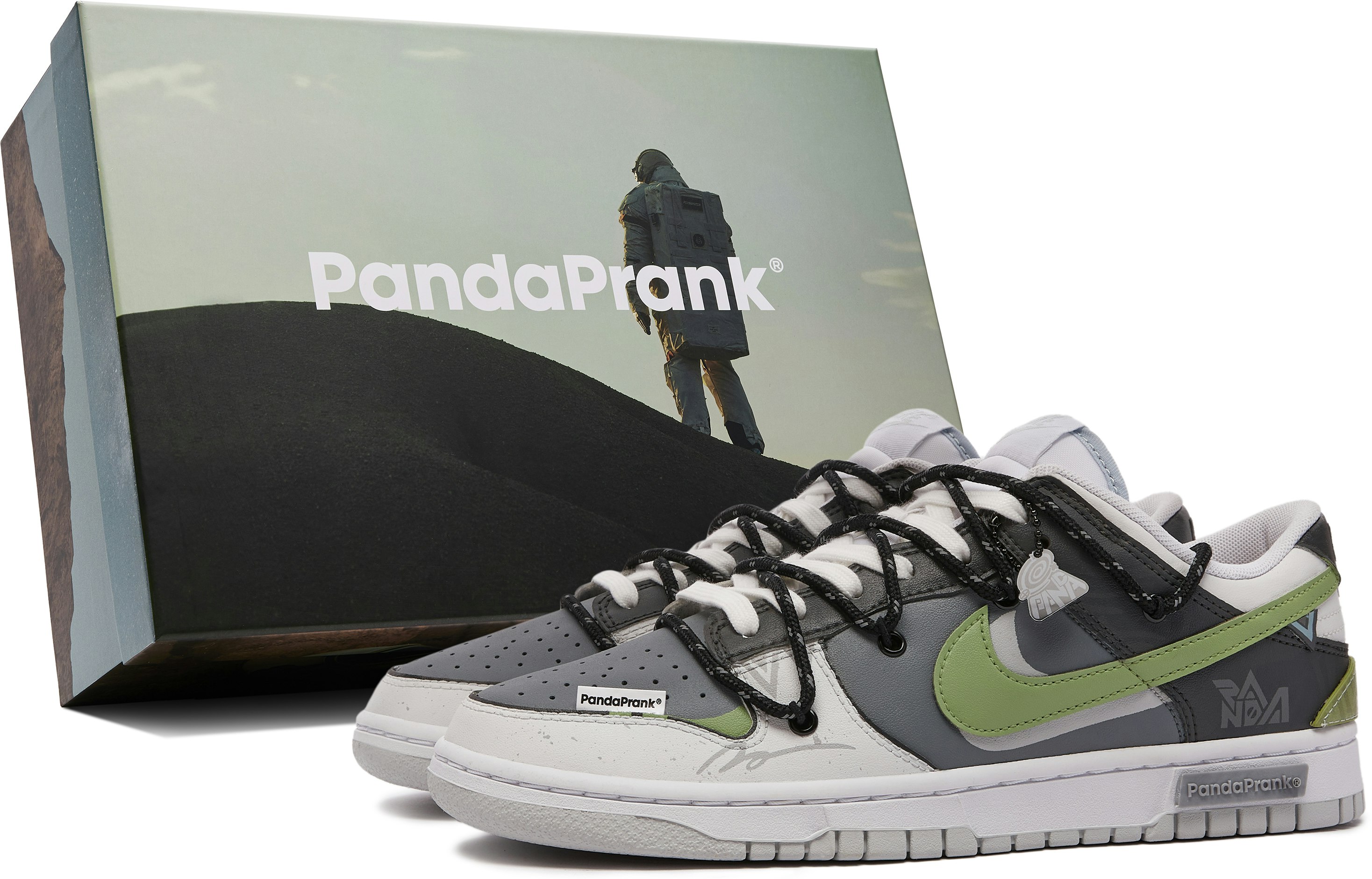 Nike Dunk Low 'Panda Pranks - Cosmic Exploration Green Field' DV0831 ...