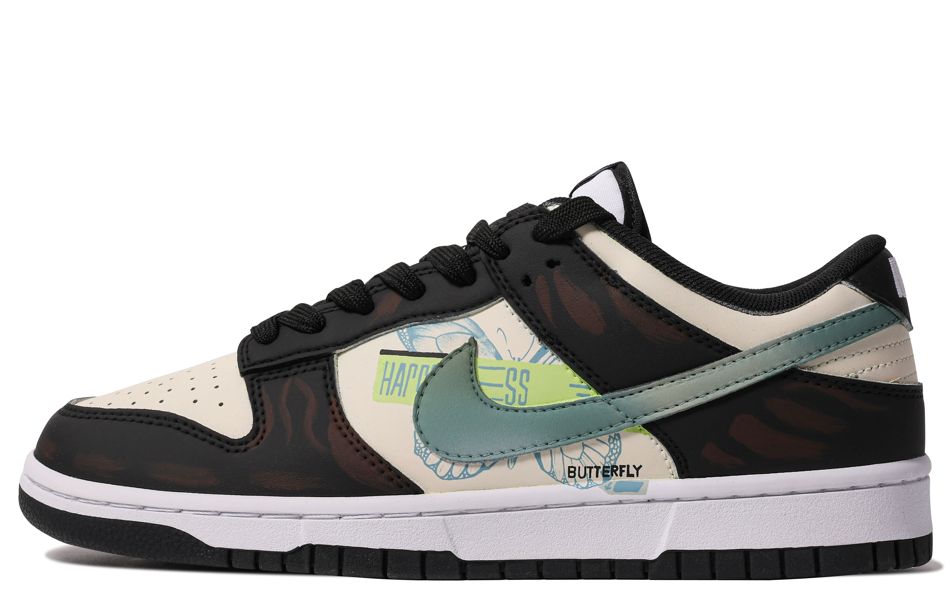 Nike Dunk Low Custom 'Da Vinci Butterfly' DD1391-100(TeamM-BUTTERFLY ...