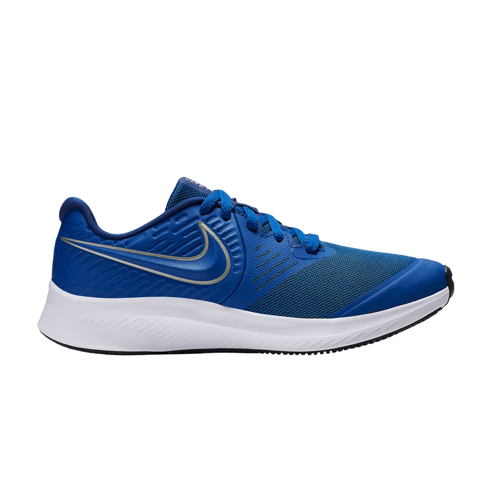 (Grade School) Nike Star Runner 2 'Game Royal Metallic Silver' AQ3542 ...