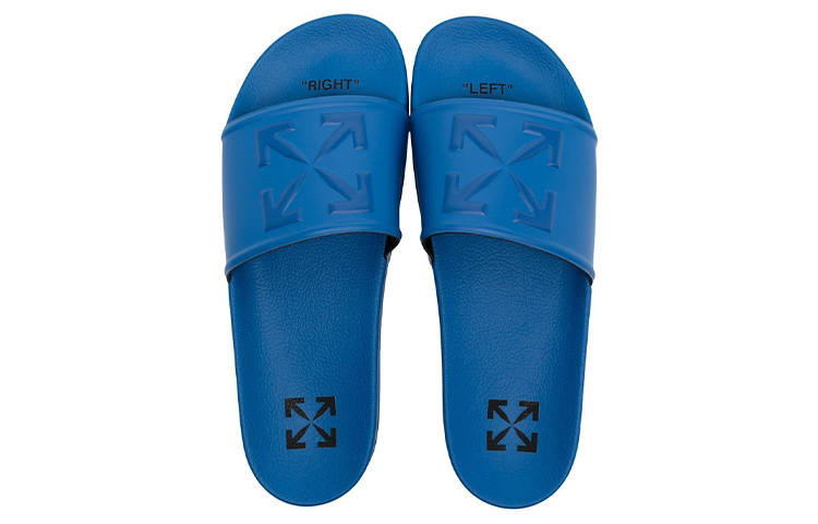 Buy Off-White 'Blue Arrow PVC Slide' OMIC010F22MAT0011454 - Novelship