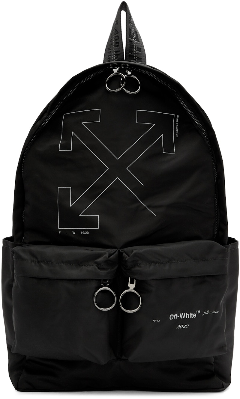 Buy OFF-WHITE Unfinished Backpack Black Silver - Novelship