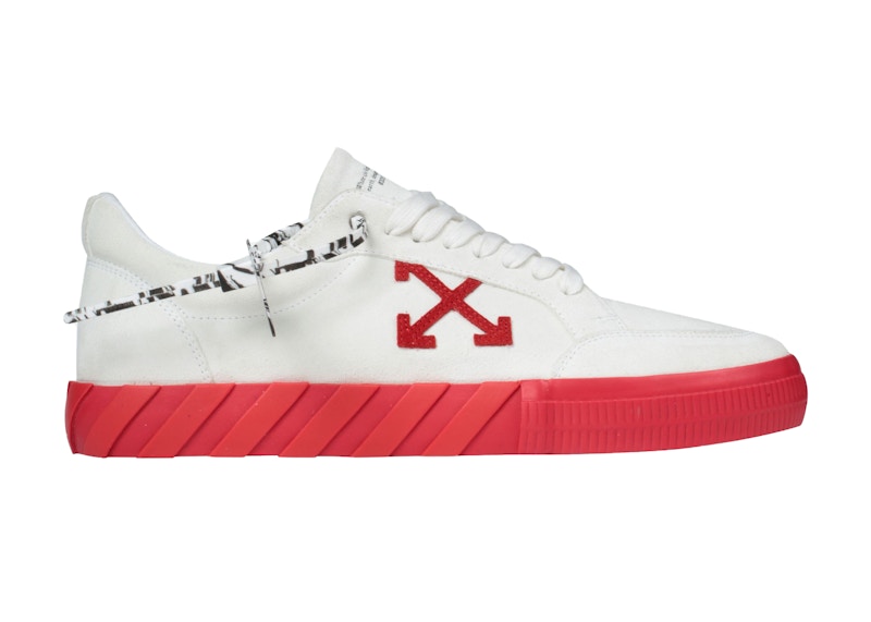Buy Off-White Vulcanized Low 'White Red' OMIA085F20LEA0050125 - Novelship
