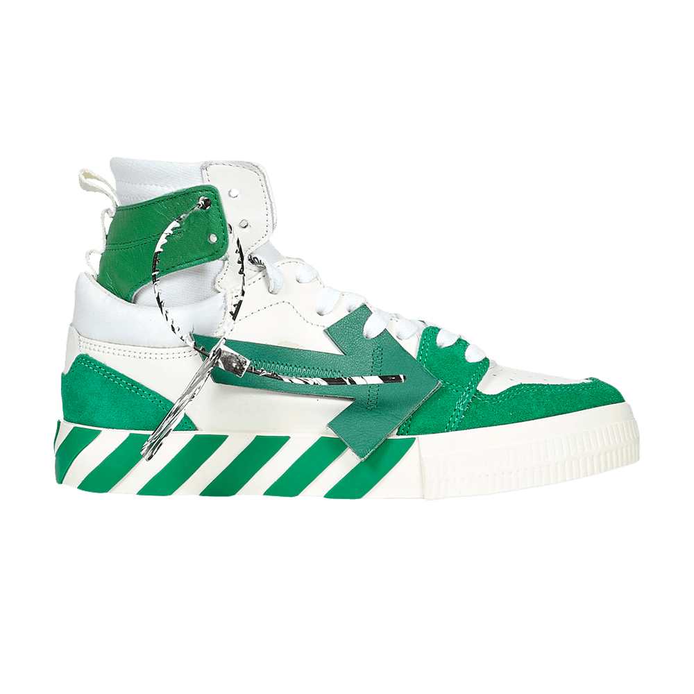Off‑White Vulc Sneaker High 'White Green' OMIA225F21LEA001‑0155 ...
