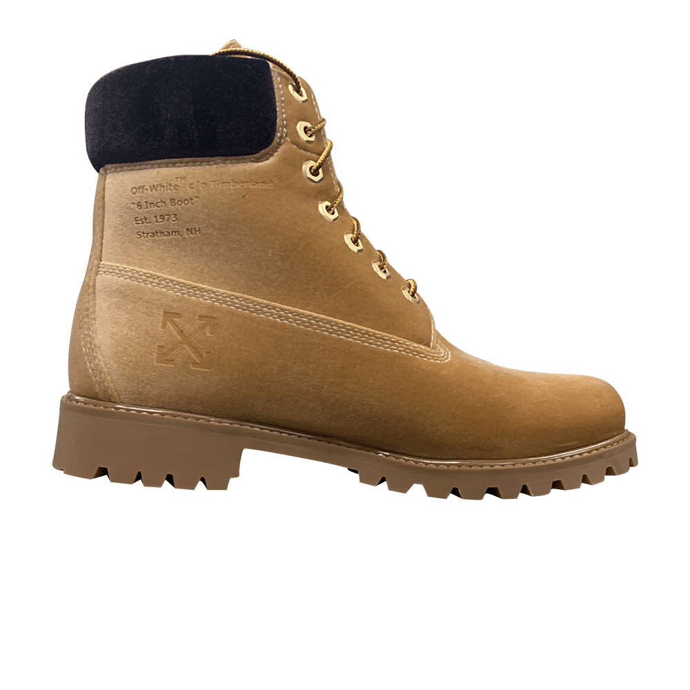 Off-White x Timberland 6 Inch Textile Waterproof Boot 'Wheat' A1Q8L ...