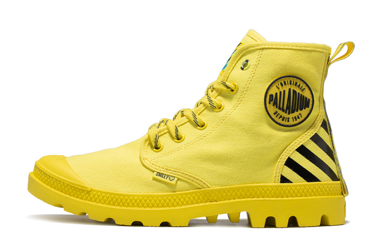 Palladium Pampa High DT 'Smiley Yellow' 76881-736-M - 76881-736-M ...