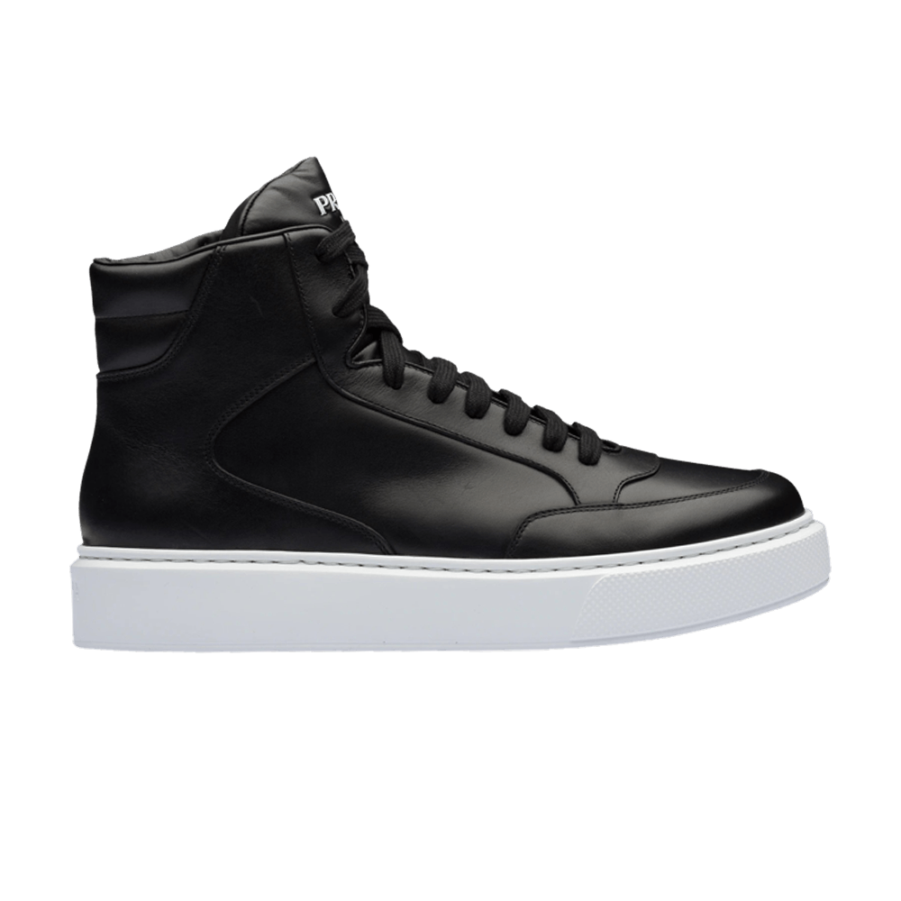 Buy Prada Logo Macro Leather High 'Black' 4T3454-3A6F-F0967 - Novelship