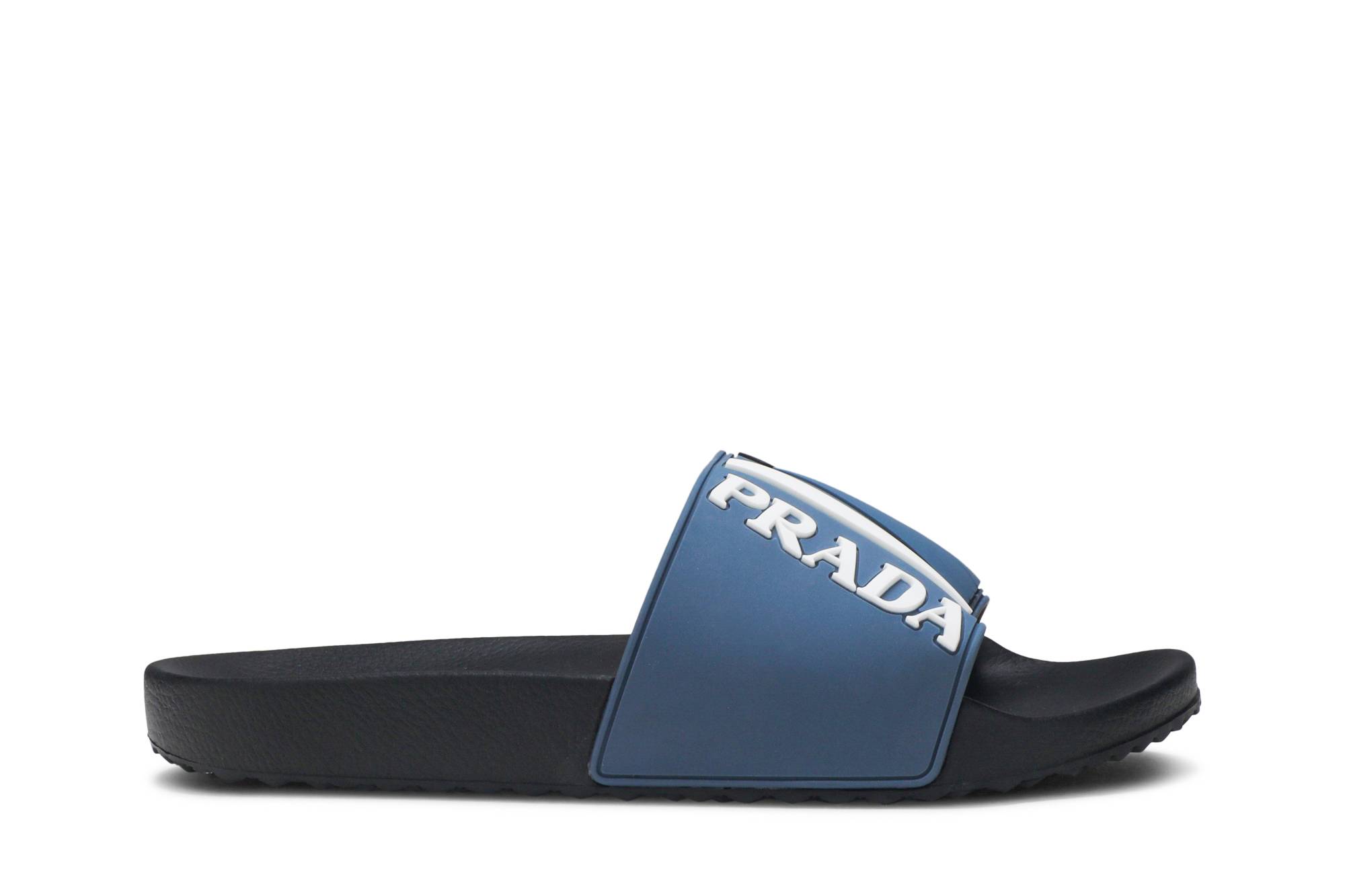 Prada Logo Rubber Slide 'Blue' PRADA-LOGO-BLU - PRADA-LOGO-BLU - Novelship