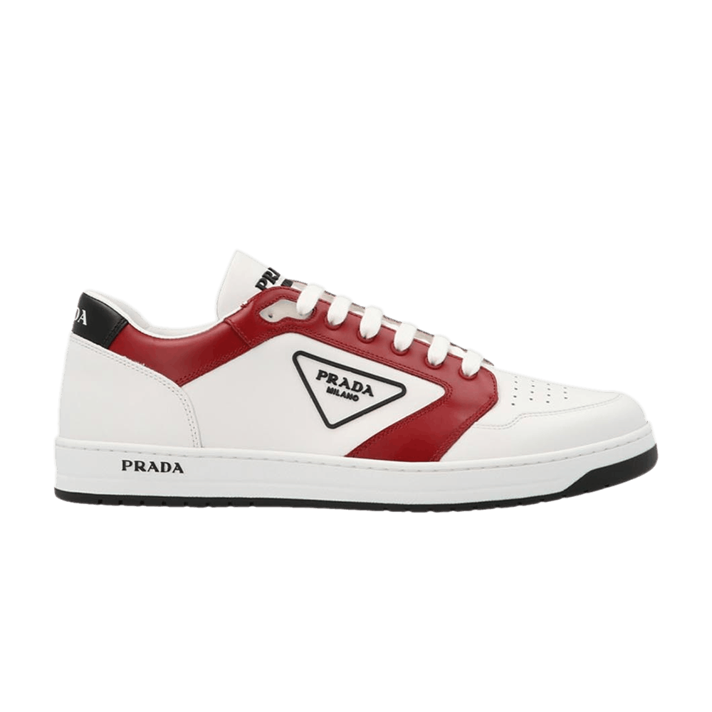 Prada New Avenue Leather Low 'White Red' 2EE363-3LJ7-F0H5A - 2EE363 ...