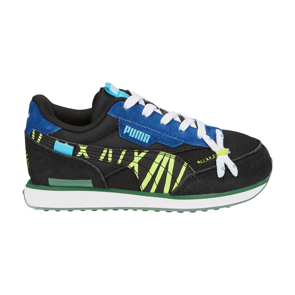 (Youth) Puma Future Rider 'Small World - Black Lime Squeeze' 386062-02 ...