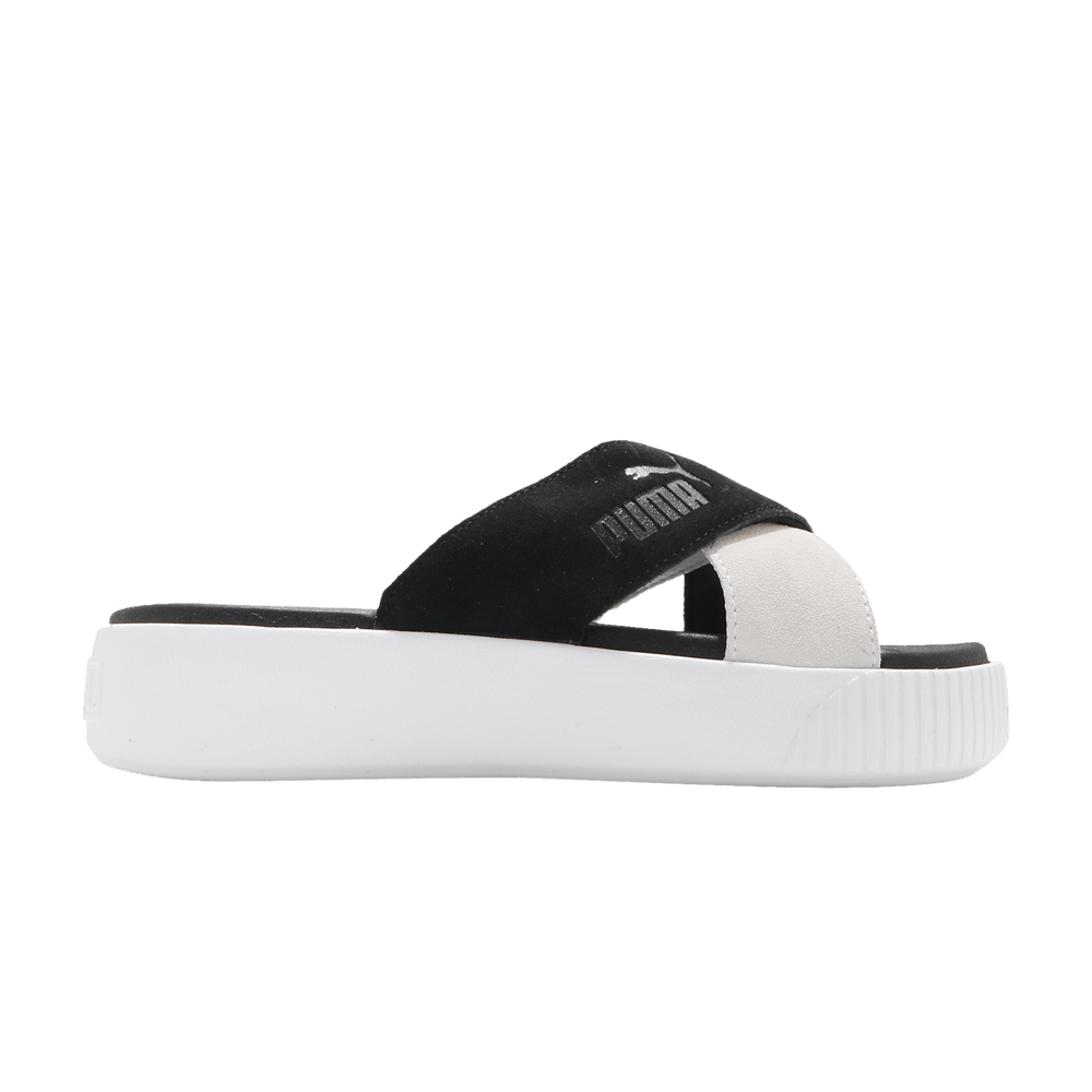 (Women) Puma Platform Sandal 'Black White' 375105-03 - 375105-03 ...