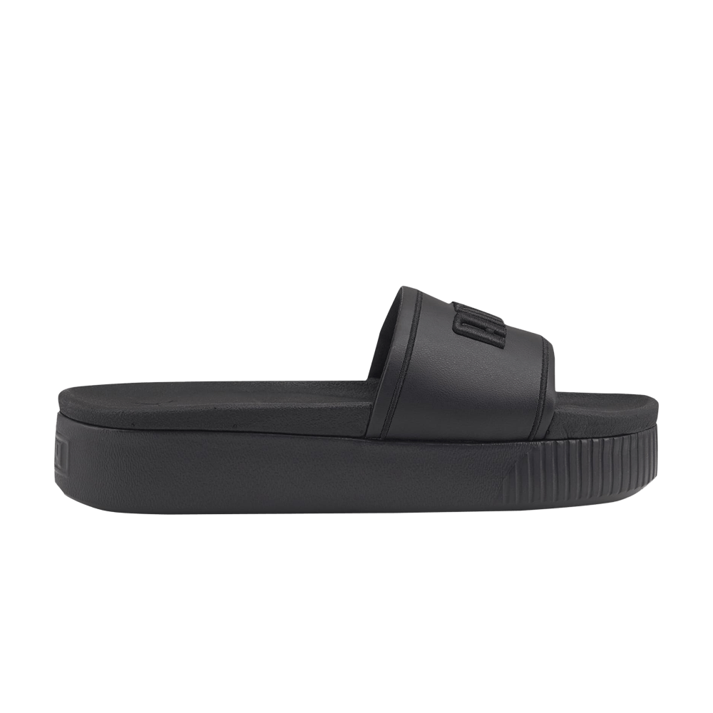(Women) Puma Platform Slide 'Triple Black' 384201-01 - 384201-01 ...