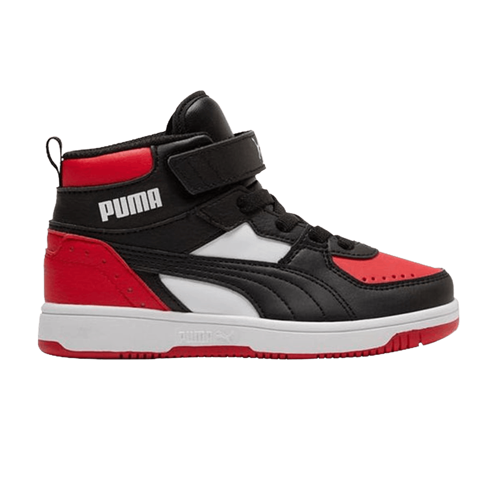 (Preschool) Puma Rebound Joy AC 'Black White High Risk Red' 374688-10 ...