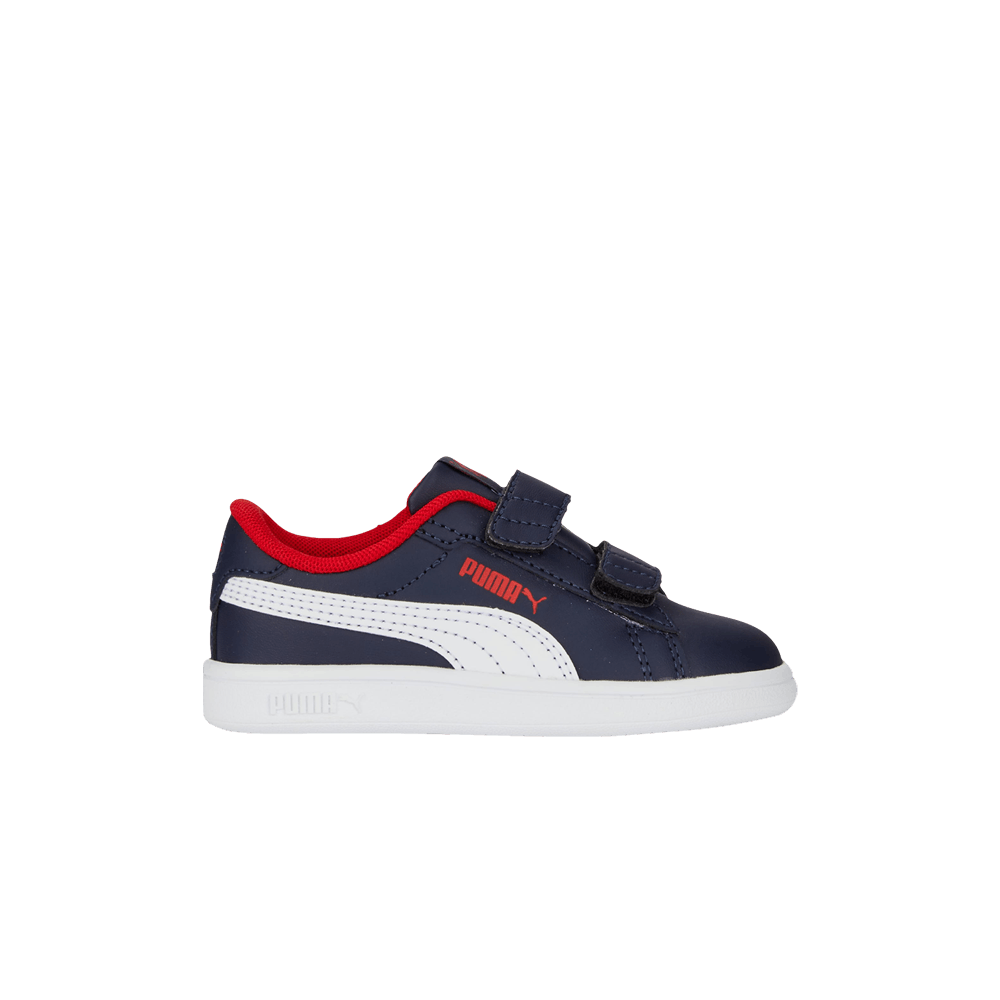 (Toddler) Puma Smash 3.0 Leather Velcro 'Navy Red' 392034‑04 - 392034 ...