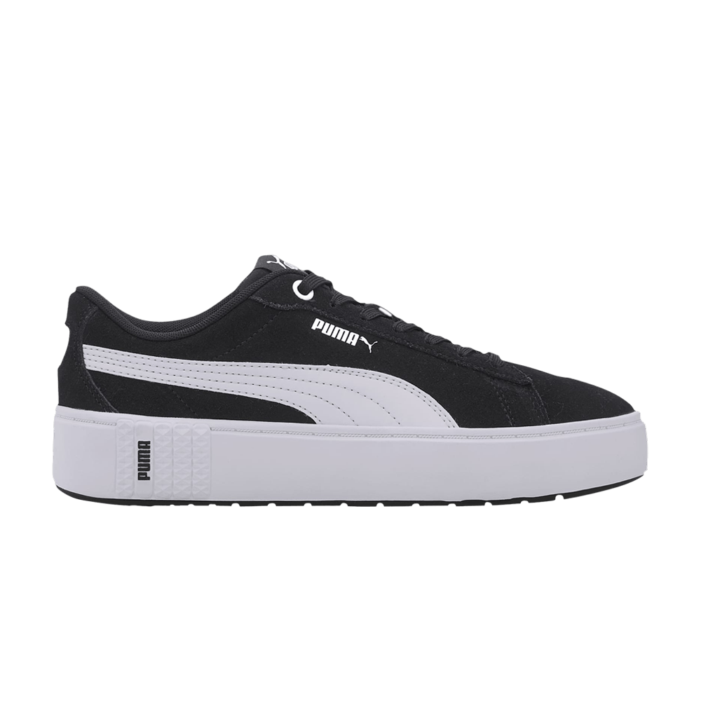 (Women) Puma Smash Platform V2 Suede 'Black White' 373037‑04 - 373037 ...