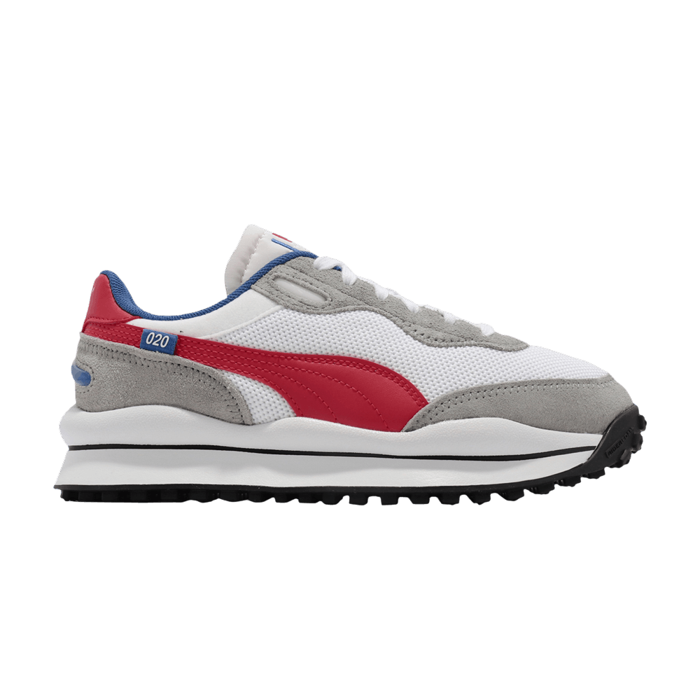 Puma Style Rider Play On SD Mesh 'White Scarlet' 382490-01 - 382490-01 ...