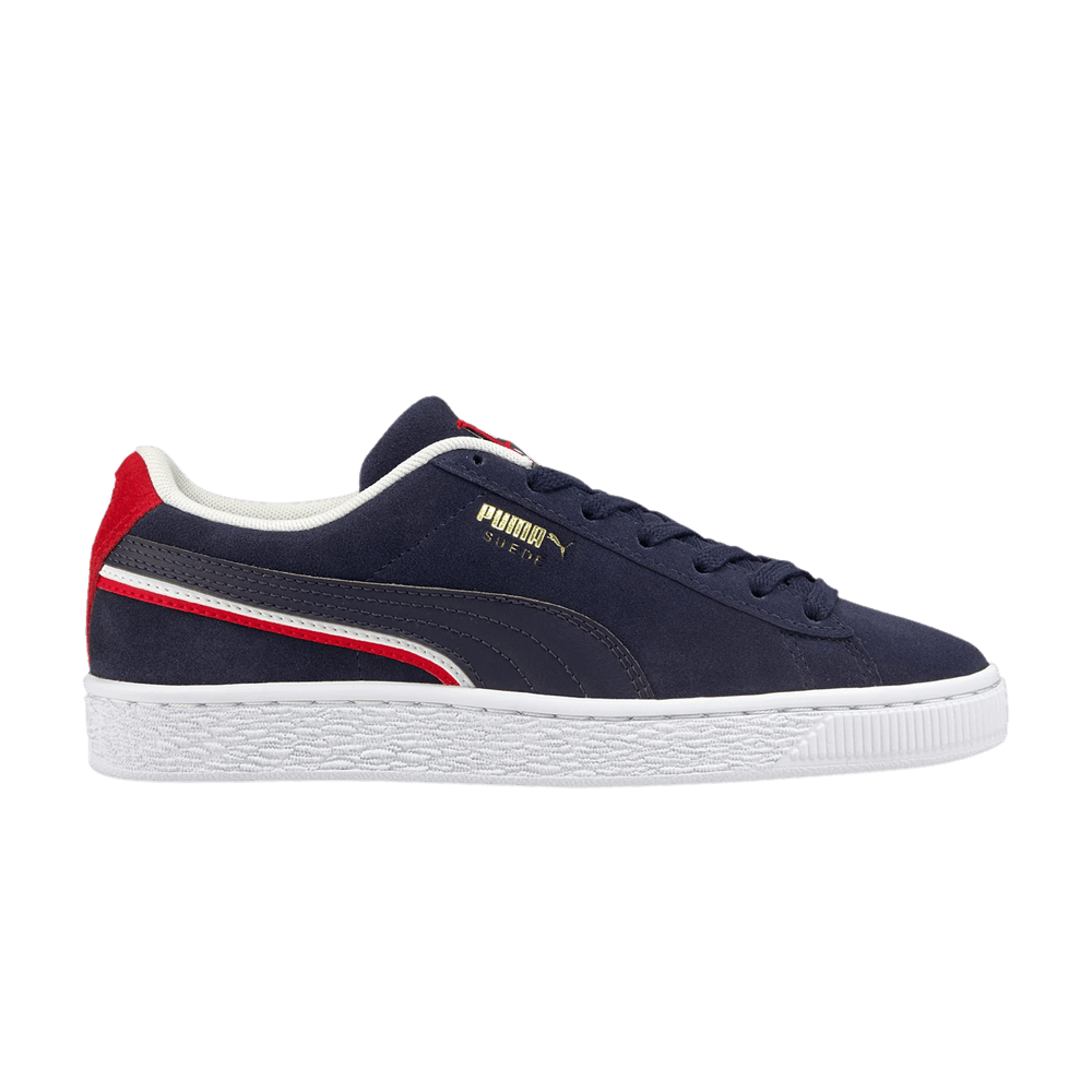 (Grade School) Puma Suede Triplex 'Peacoat High Risk Red' 382685-02 ...