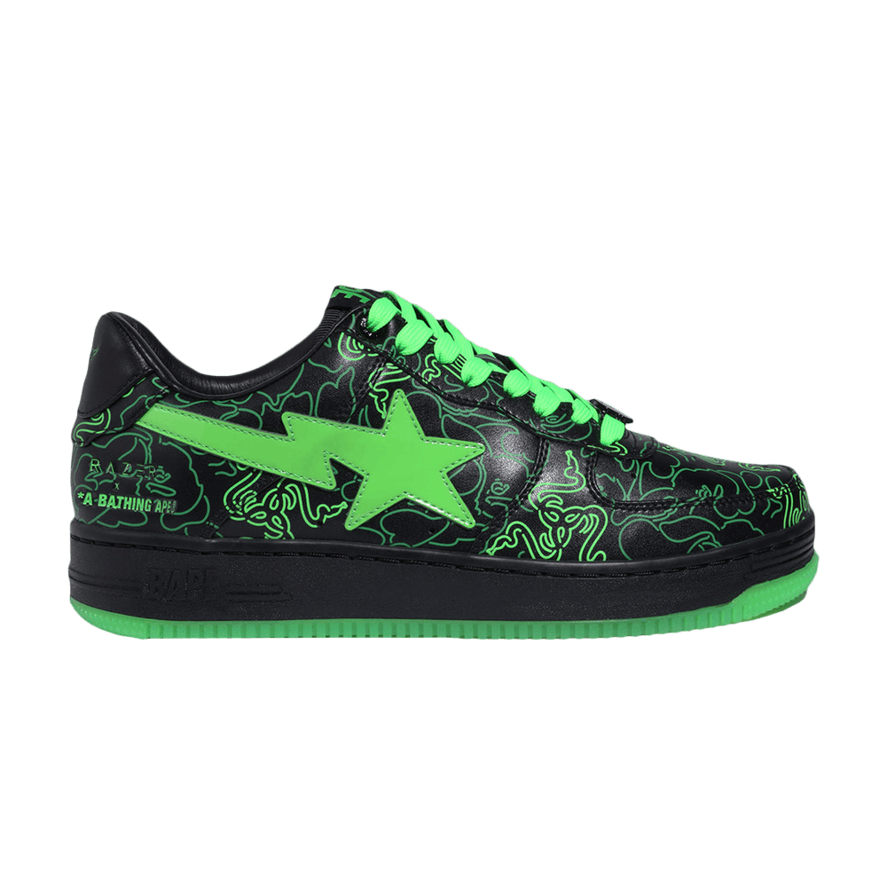 (Women) Razer x BAPE Bapesta Low M2 'Neon Camo' 1I23291902‑GRN ...