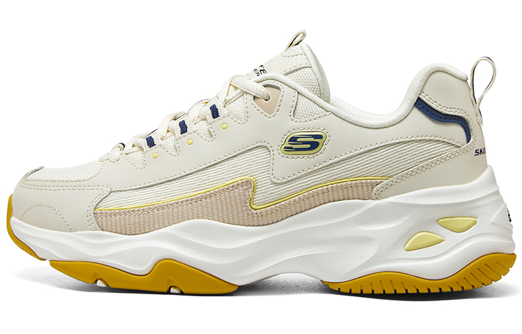 Beli Skechers D'Lites 4.0 Shoes 'Beige Yellow' 894286-NTOR - Novelship