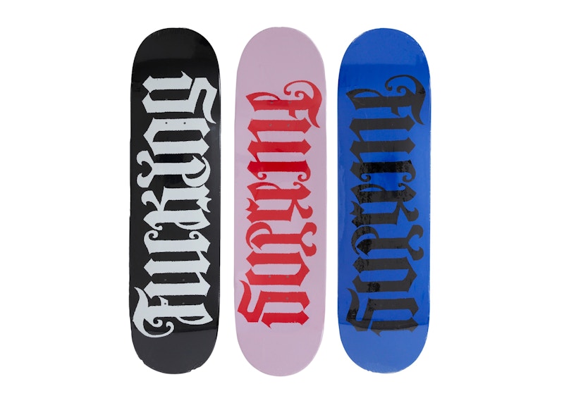 Buy Supreme Ambigram Skateboard Deck Set Multicolor - Novelship