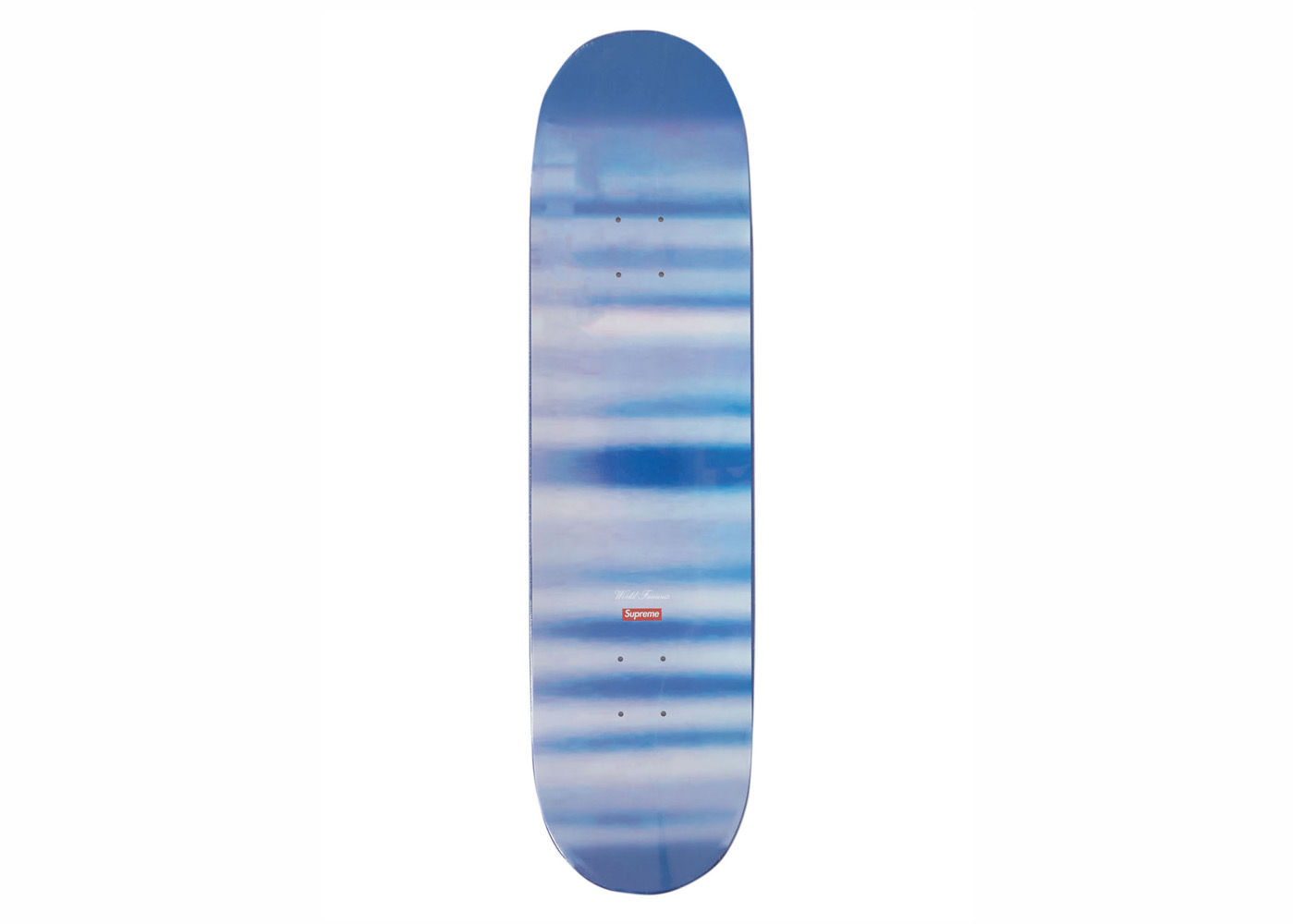 Supreme Blurred Logo Skateboard Deck Blue - Novelship