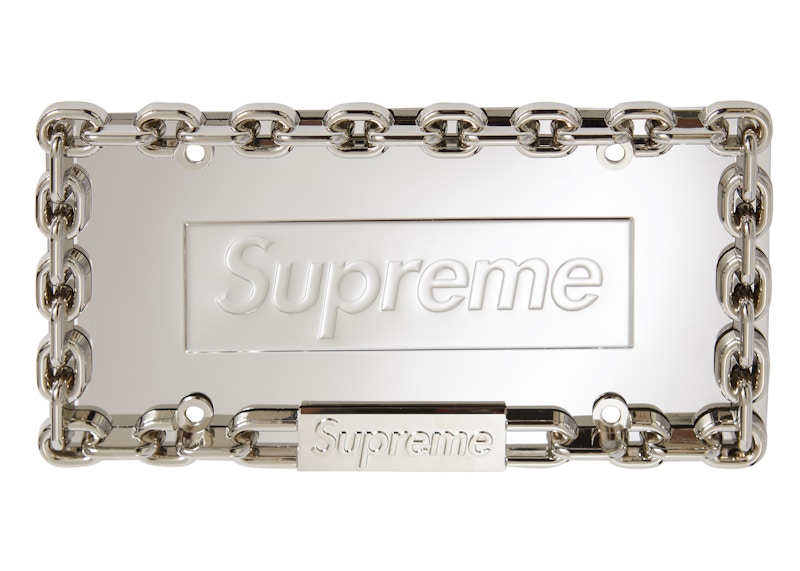 Buy Supreme Chain License Plate Frame Silver - Novelship