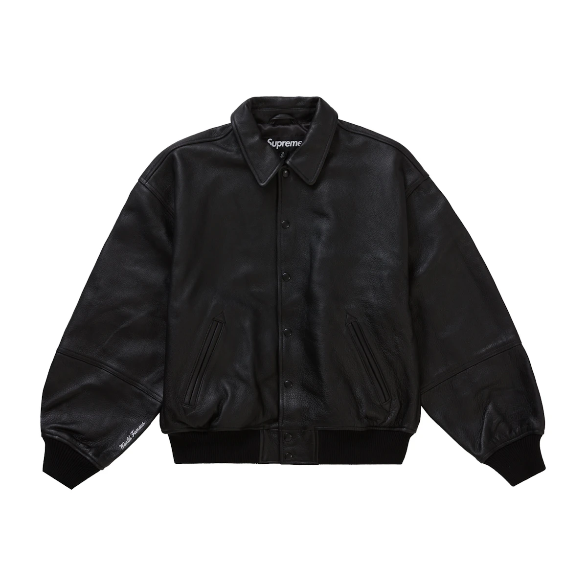 Supreme Gore-Tex Infinium WINDSTOPPER Leather Varsity Jacket Supreme Gore-Tex Infinium WINDSTOPPER Leather Varsity Jacket