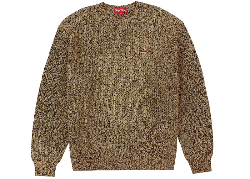 Buy Supreme Mélange Rib Knit Sweater Brown - Novelship