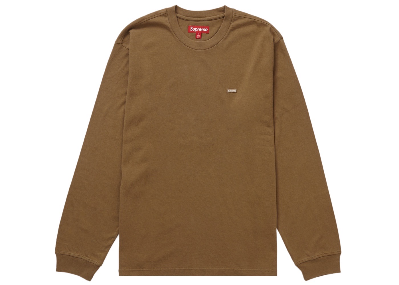 Supreme Small Box L/S Tee Light Brown - Novelship