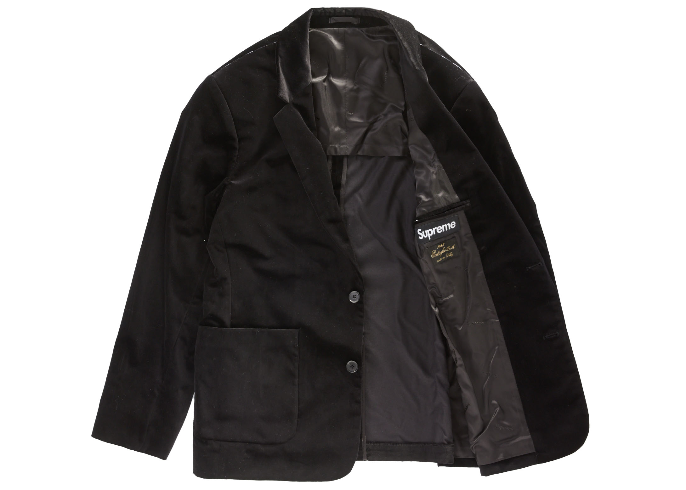 Buy Supreme Velvet Suit Black - Novelship