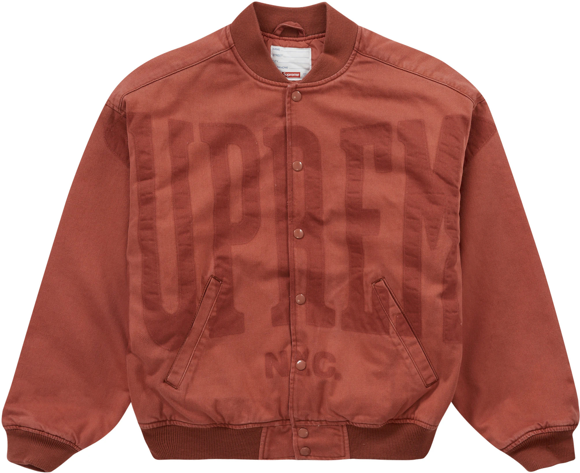 Supreme denim varsity jacket sale Supreme denim varsity jacket sale