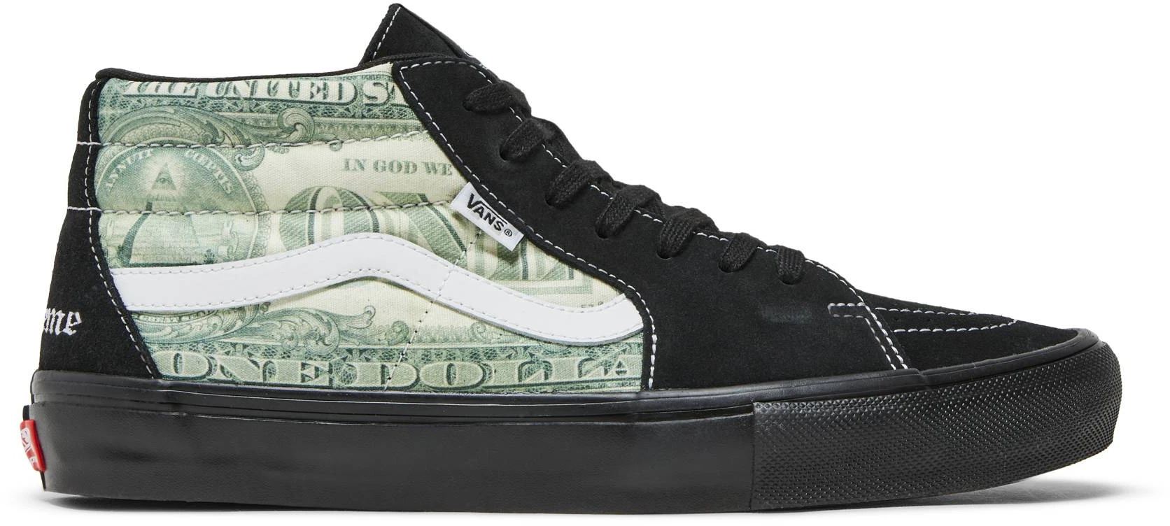 Supreme x Vans Skate Grosso Mid 'Dollar Bill - Black' VN0A5FCGBMA - VN0A5FCGBMA - Novelship