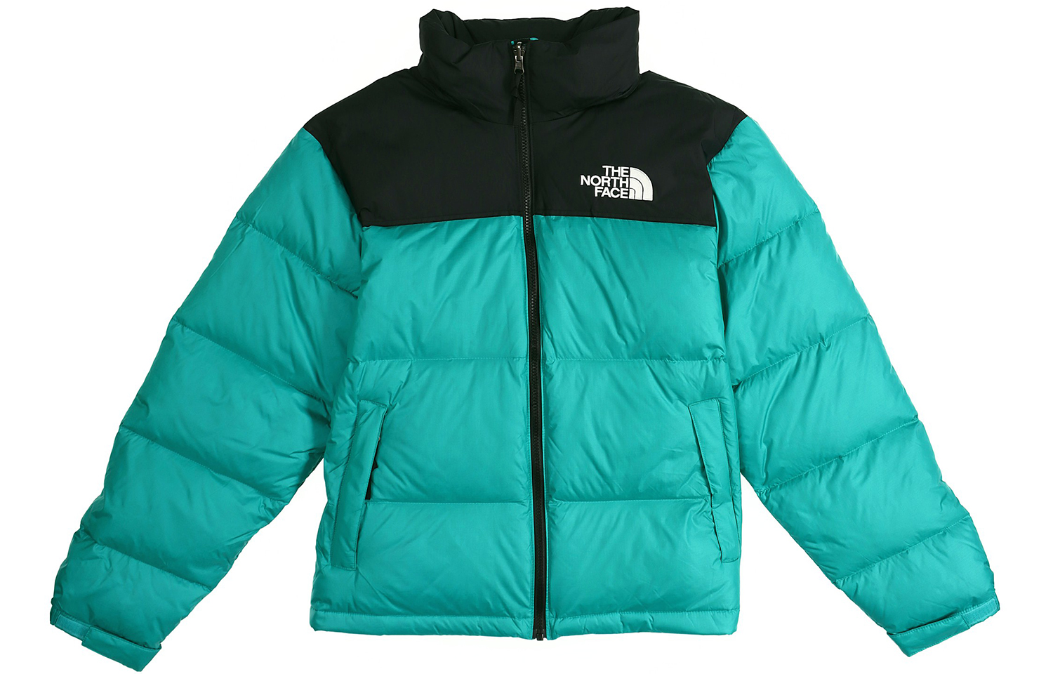 Buy The North Face 1996 Retro Colorblock Puffer Down Jacket Green ...