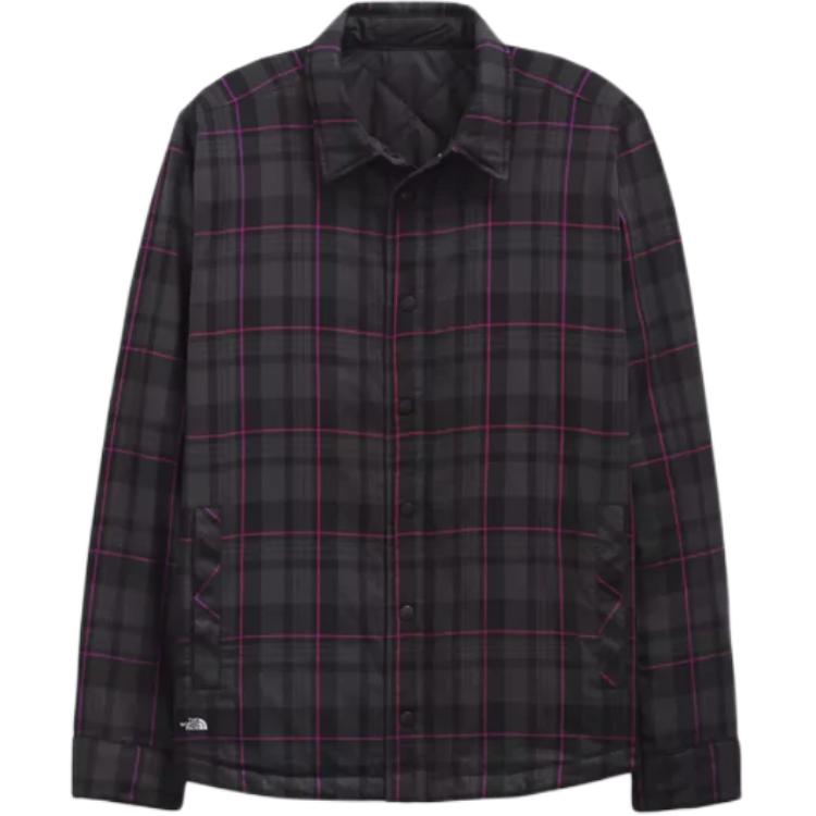 Buy The North Face Black Logo Snap Button Insulated Jacket NF0A7RAZ-U98 ...