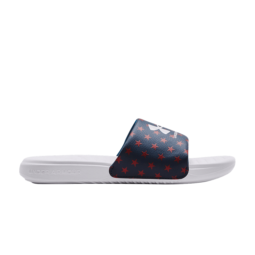 (Women) Under Armour Ansa Graphic Slide 'Academy Red' 3024436-403 ...