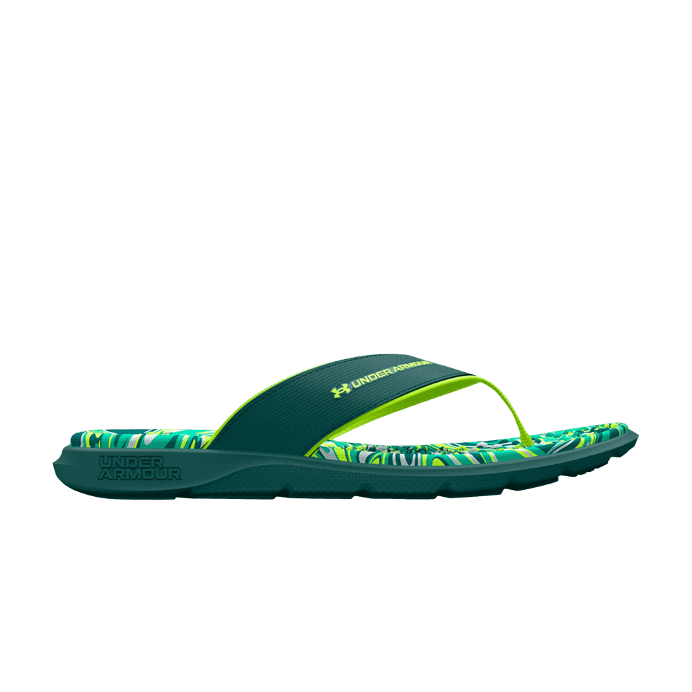 (Women) Under Armour Ignite Pro Marbella Graphic Sandal 'Coastal Teal ...