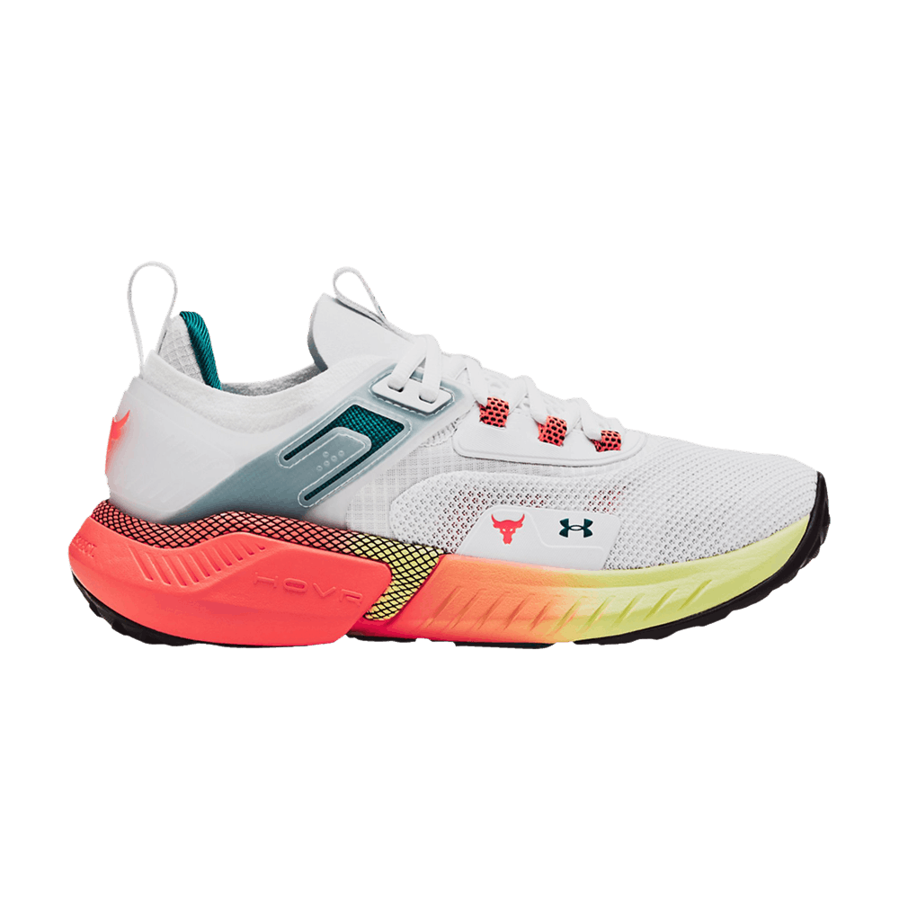(Women) Under Armour Project Rock 5 'White After Burn' 3025436-102 ...