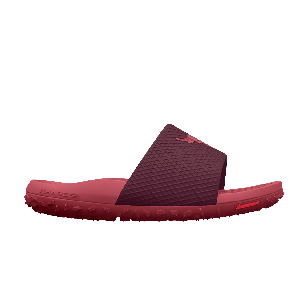 Under Armour Project Rock Slide 'Dark Maroon' 3025237-500 - 3025237-500 ...