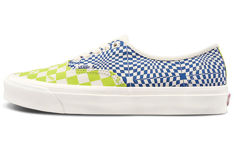 Buy Vans Authentic Logo Check Lime Punch True Blue VN0A4BV91XQ - Novelship