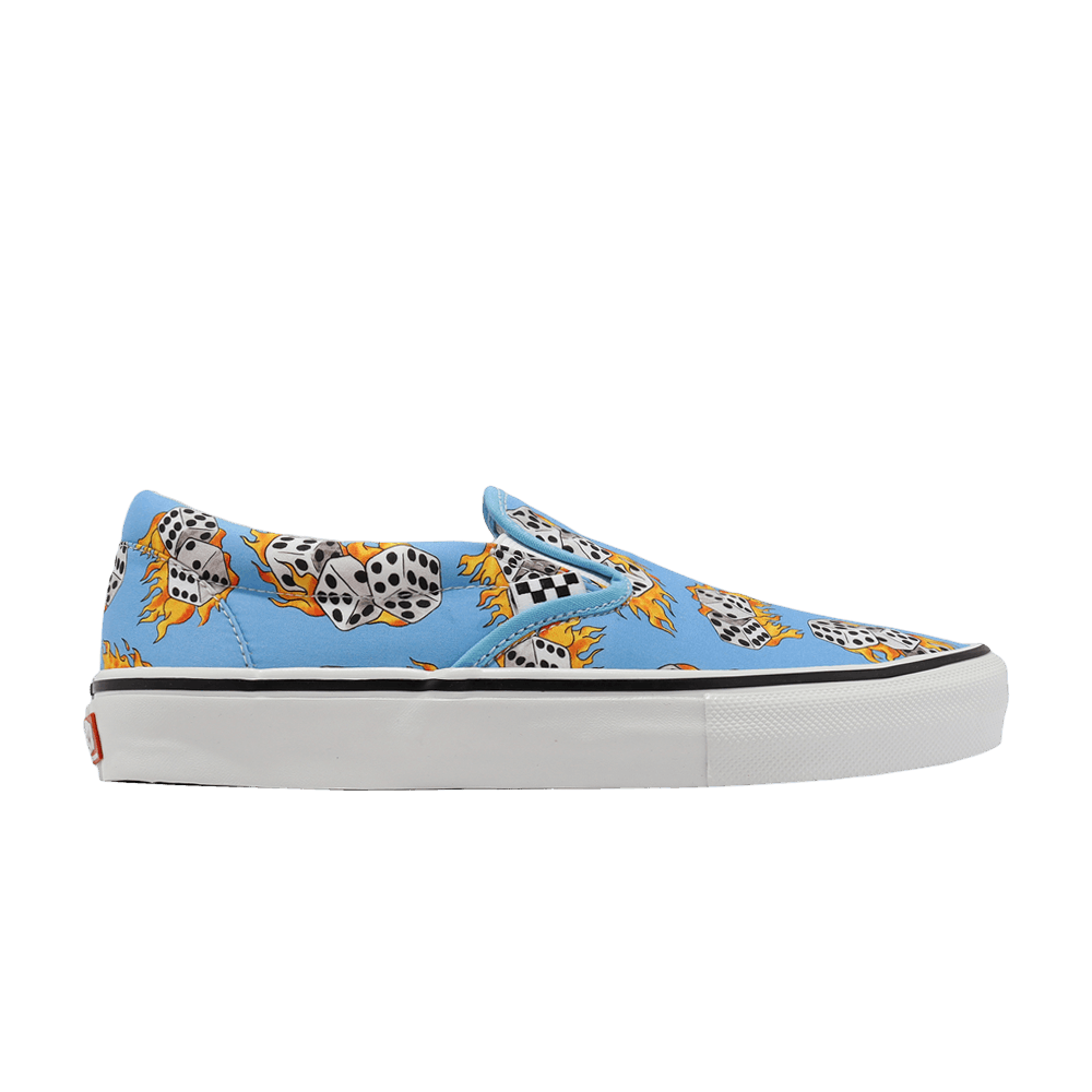 Vans Skate Slip‑On 'Blue Flame Dice' VN0A5FCABM6 - VN0A5FCABM6 - Novelship