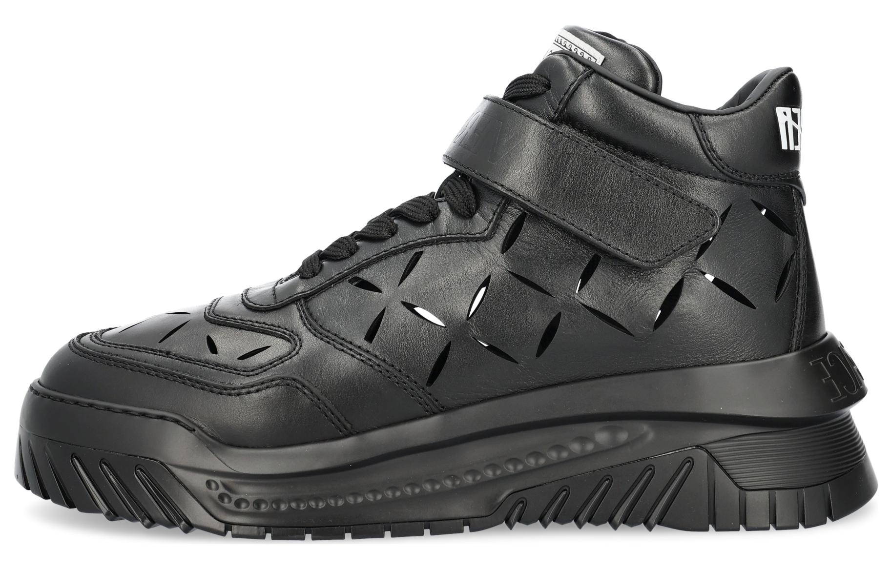 Versace Odissea High-Top Sneaker 'Black Leather' 1008964-1A06403_1B00P ...